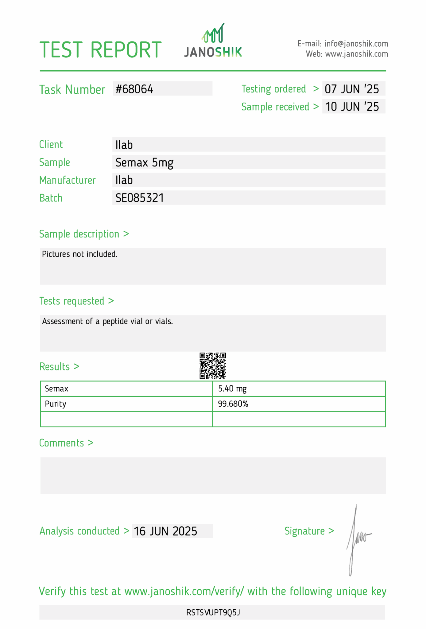 SEMAX 5MG – Mental performance and resilience (Qualitative and ...