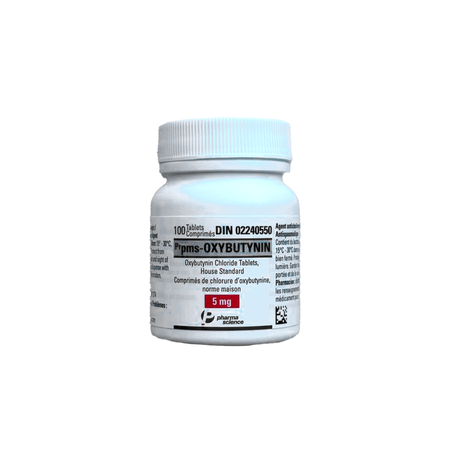 OXYBUTYNIN 5MG X 100 – ANTI-SWEAT - Peptide Source Canada